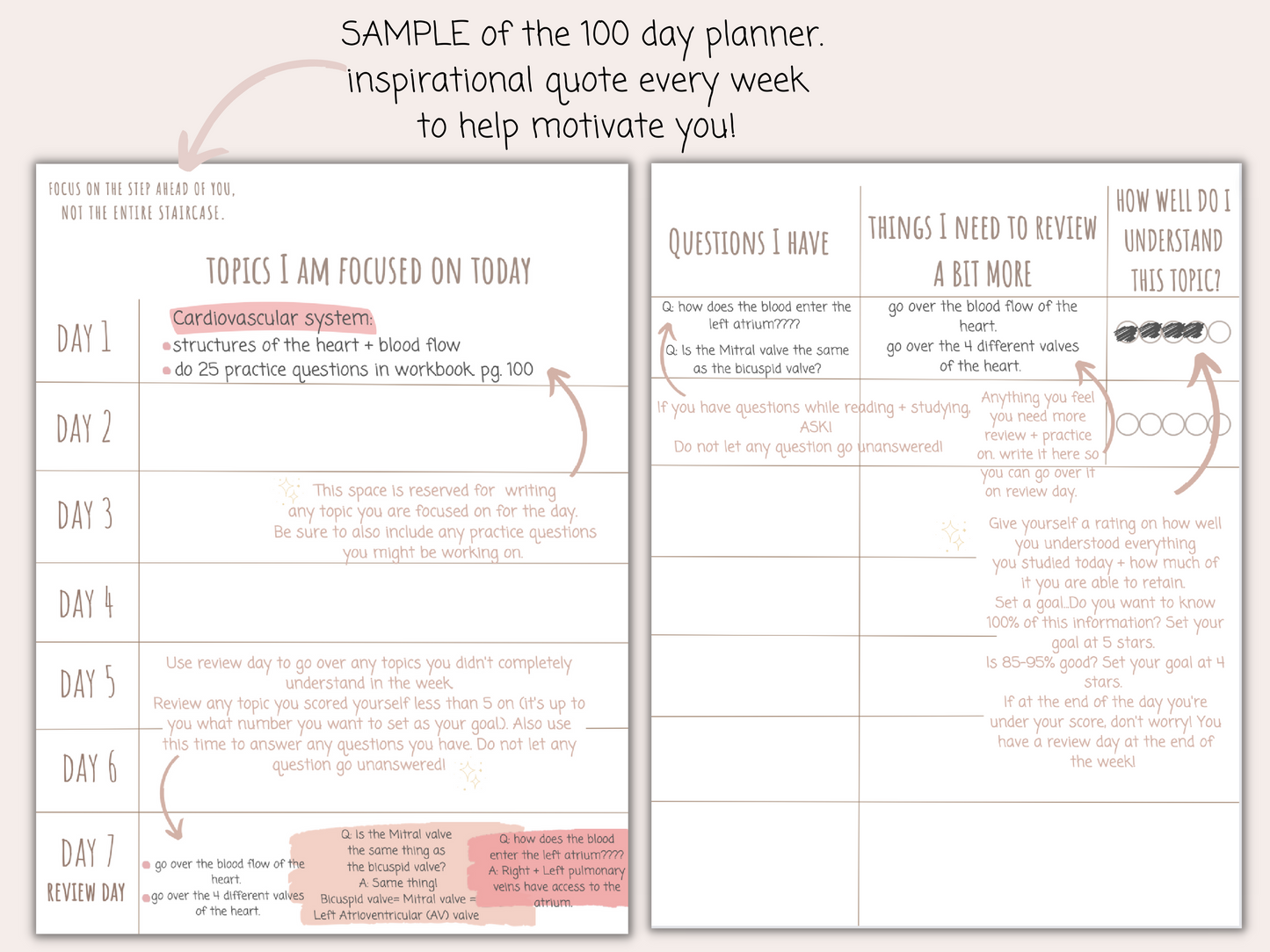 TEAS Exam Study Planner + Notebook in one – TheTutor_Geek
