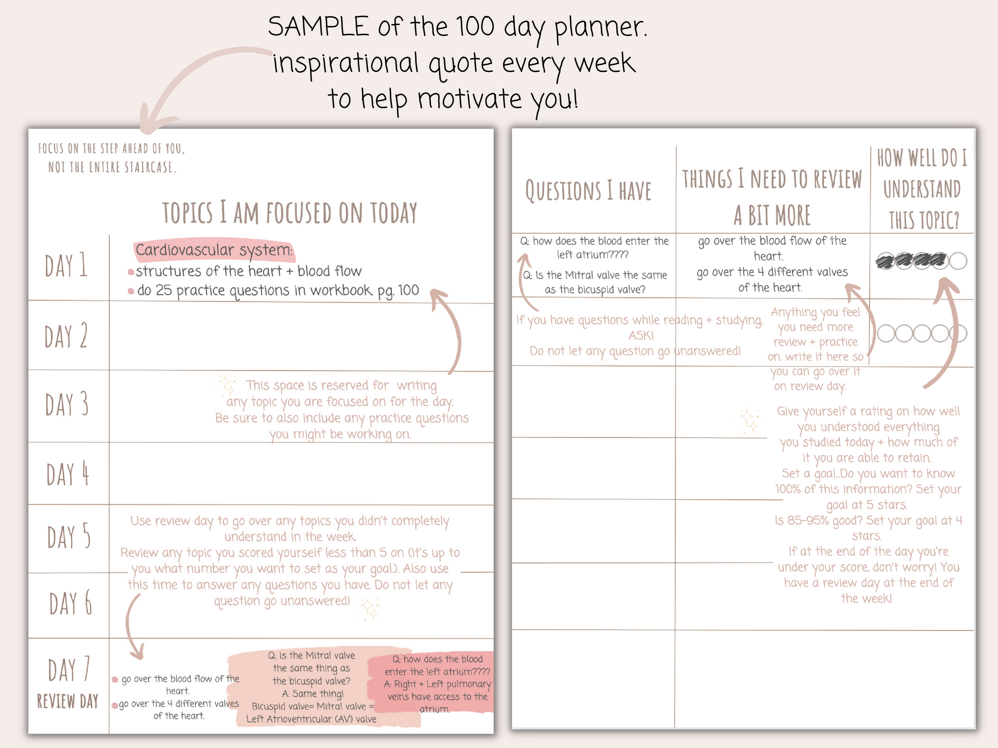 TEAS Exam Study Planner + Notebook in one – TheTutor_Geek